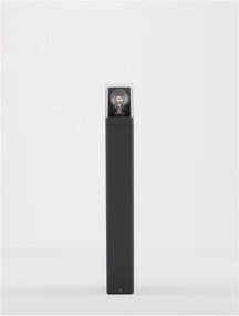 NV 9492750 Venkovní sloupkové svítidlo SELENA antracitový hliník a čirý akryl E27 1x12W 220-240V bez žárovky IP65 - NOVA LUCE