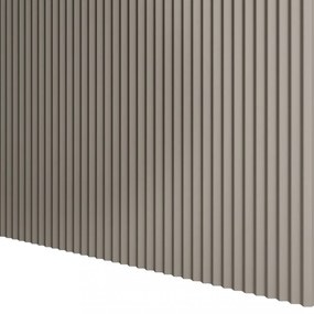 Designový panel s mikrolamelami, černý mat, 12x275 cm