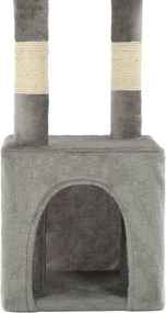 Škrabadlo pro kočky se sisalovými sloupky 109 cm šedé 170602
