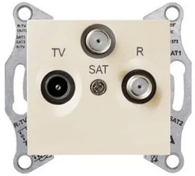 SEDNA ZASUVKA TV-R-SAT BEIGE SDN3501347