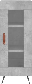 Skříň highboard betonově šedá 34,5x34x180 cm kompozitní dřevo 3200365
