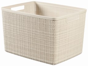 CURVER JUTE L 20L Košík 36 x 28 x 23 cm, béžový 01907-885