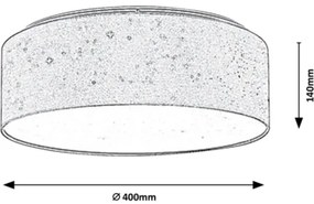 Rabalux - LED Stropní svítidlo LED/22W/230V šedá