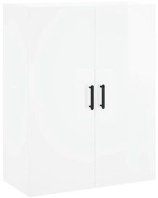 Skříň highboard lesklá bílá 69,5 x 34 x 180 cm kompozitní dřevo,  3195965