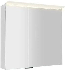 Sapho, LINEX galerka s LED osvětlením, 80x70x15cm, bílá, LX080-0030