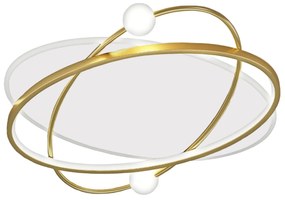 Toolight, LED stropní svítidlo + dálkové ovládání APP1059-C, bílá-zlatá, OSW-08885