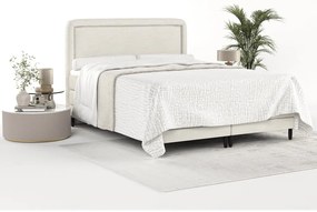 Krémová boxspring postel 140x200 cm Dove – Maison de Rêve