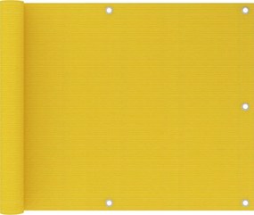 vidaXL Balkonová zástěna 75 x 600 cm HDPE [42321] Barva: Žluto-bílá