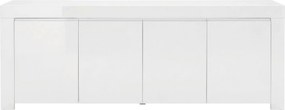 XXXLutz ŠIROKÁ KOMODA, vysoce lesklá bílá, 210/84/50 cm MID.YOU - Online Only komody - 001844006401