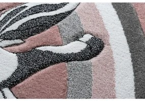 Kulatý koberec PETIT PONY Poník, růžový velikost kruh 140 cm | krásné koberce cz