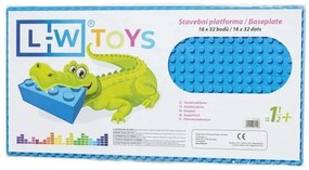 L-W Toys Podložka na stavění - JUNIOR 16x32 bodů modrá