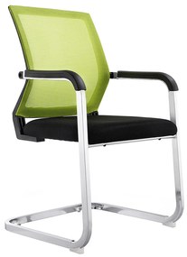 Zasedací židle, zelená / černá, RIMALA