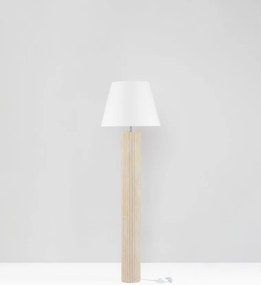 Bílá/krémová kamenná stojací lampa (výška 150 cm) Bacoo – Nova Luce