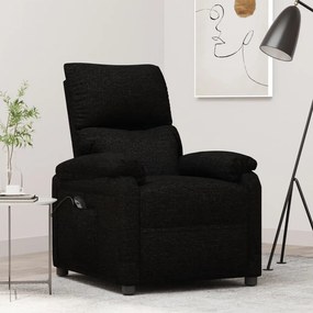 Elektrické polohovací křeslo černé textil 3098427