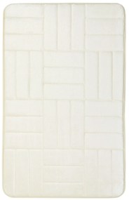 BO-MA, Protiskluzová koupelnová předložka 3D 667 cream, 40x50, bílá, koupelna
