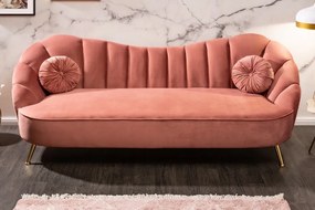 Designová sedačka Adalia 220 cm starorůžová