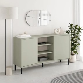 Komoda Houseland Frem 150 cm šedo-zelená