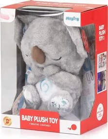 CHIPOLINO Plyšová dýchající hračka s hudbou Koala White,Grey