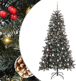 Umělý vánoční stromeček Zelená 210 cm PVC, plast a ocel 3395894