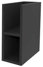 Mereo Aira, koupelnová skříňka 20 cm, spodní,  Multidecor, Černá Supermat CN797SCIPM