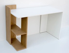 Casarredo Pracovní stůl OMENA SHELF, barva sonoma/bílá