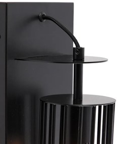 Moderní nástěnná lampa černá - Balenco Wazo