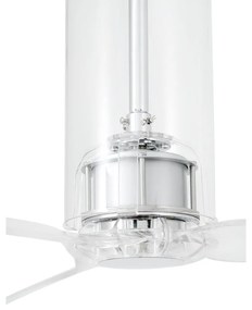 FARO TUBE FAN 33374 50,4“ chrom/transparentní Reverzní stropní ventilátor