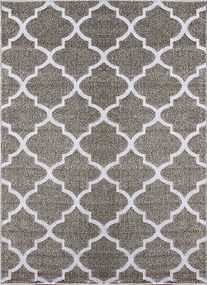 Berfin Dywany, Kusový koberec Lagos 1052 Beige (Brown, Bronz), 80x150, hnědá, chodba / předsíň