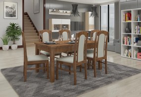 ADRK Furniture Sada stolu s židlemi RODOS 53 SE-ROD-53-L-B100
