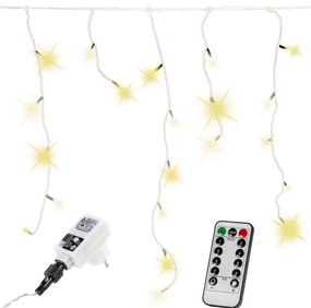 VOLTRONIC® 59795 Vánoční světelný déšť 600 LED teple bílá - 15 m + ovladač