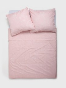 Sinsay - Květovaný povlečovací set - pastelová růžová