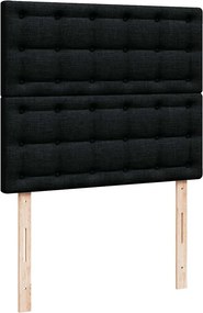 Box spring postel s matrací černá 120x200 cm textil 3292039