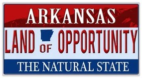 Cedule značka Arkansas - The Natural State