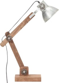Industriální stolní lampa stříbrná kulatá 58 x 18 x 90 cm E27 320551
