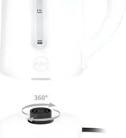 Eldom C185 Tripo bílá / Rychlovarná konvice / 0,8 l / 1000 W / bezdrát