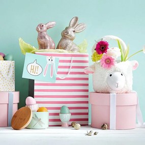 Butlers EASTER Velikonoční zajíček třpytivý 22 cm - béžová
