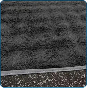 TZ Tmavě šedý obdélníkový koberec Rabbit Bubble Rozměr: 80x150 cm