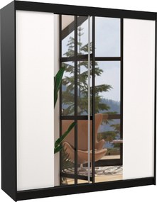 ADRK Furniture Posuvná skříň s zrcadlem BALANCE 180 ADRK-SW-BAL-BW-180