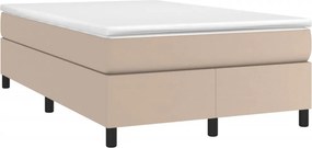 Rám postele s boxspringem cappuccino 120x200 cm umělá kůže 3121040