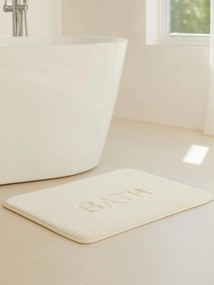 Sinsay - Koupelnový kobereček s nápisem BATH - krémová