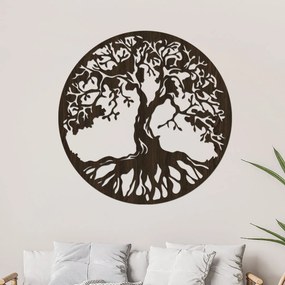 dřevo života Dřevěný strom na zeď STROM ŽIVOTA Zvolte barvu dekoru: Wenge, Zvolte rozměr Ø (cm): 95