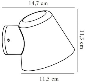 Nordlux - Venkovní nástěnné svítidlo ALERIA 1xGU10/35W/230V IP44