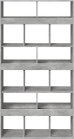 Dělicí stěna betonově šedá 100 x 33 x 187,5 cm kompozitní dřevo 3309540