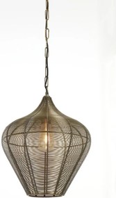 Kovové závěsné svítidlo v bronzové barvě ø 36 cm Alvaro – Light &amp; Living