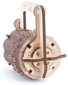 Ugears 3D dřevěné mechanické puzzle Zámek