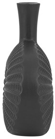 Kamenina Dekorativní váza 24 Černá ARWAD Beliani