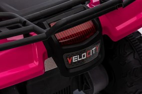 LEAN CARS Elektrická čtyřkolka JC915 na akumulátor, růžová