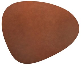 Koňakově hnědá kůže 115x135 cm Curve XXXL Bull – LIND DNA