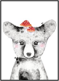 Plakát Medvídek Rozměr plakátu: 40 x 50 cm, Varianta medvídka: Medvídek šprtík