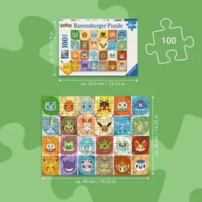 Ravensburger 120043201 Puzzle Pokémon / 100 dílků / od 6 let